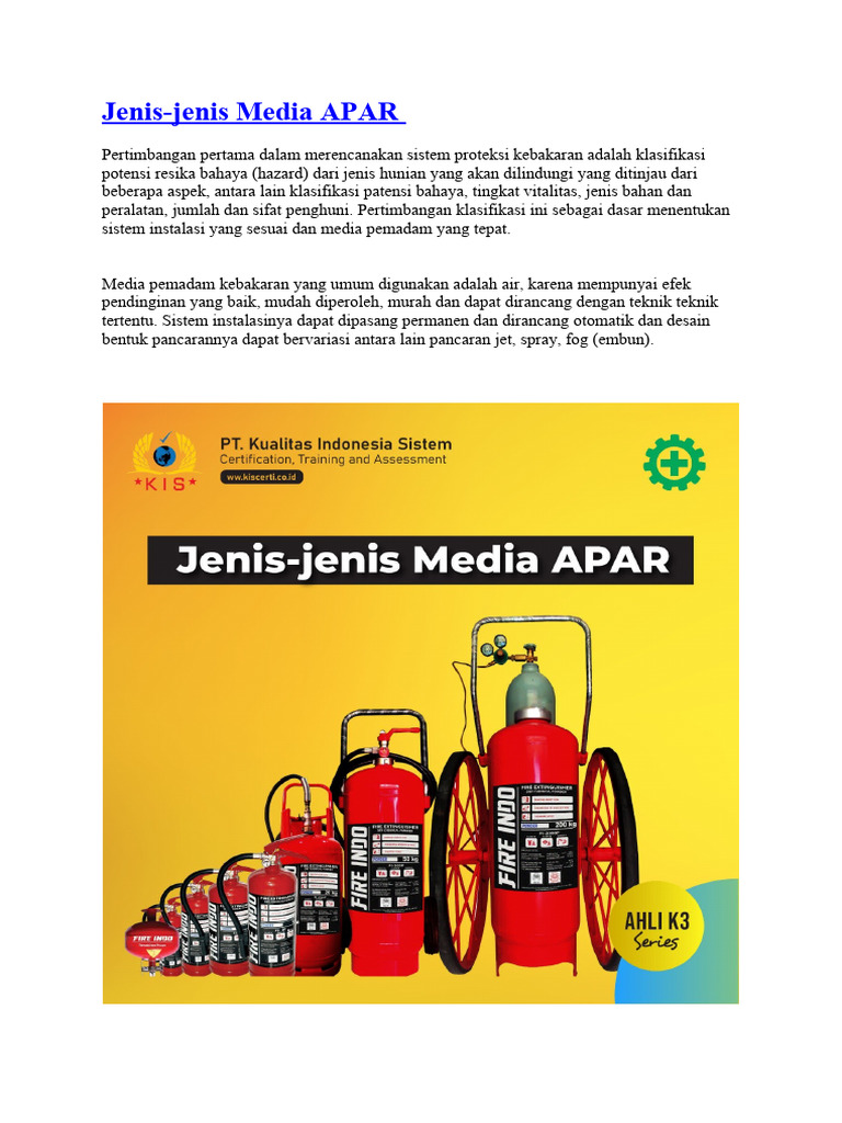 Jenis Apar | PDF