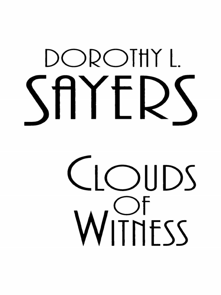 Clouds of Witness: A Murder Mystery | PDF