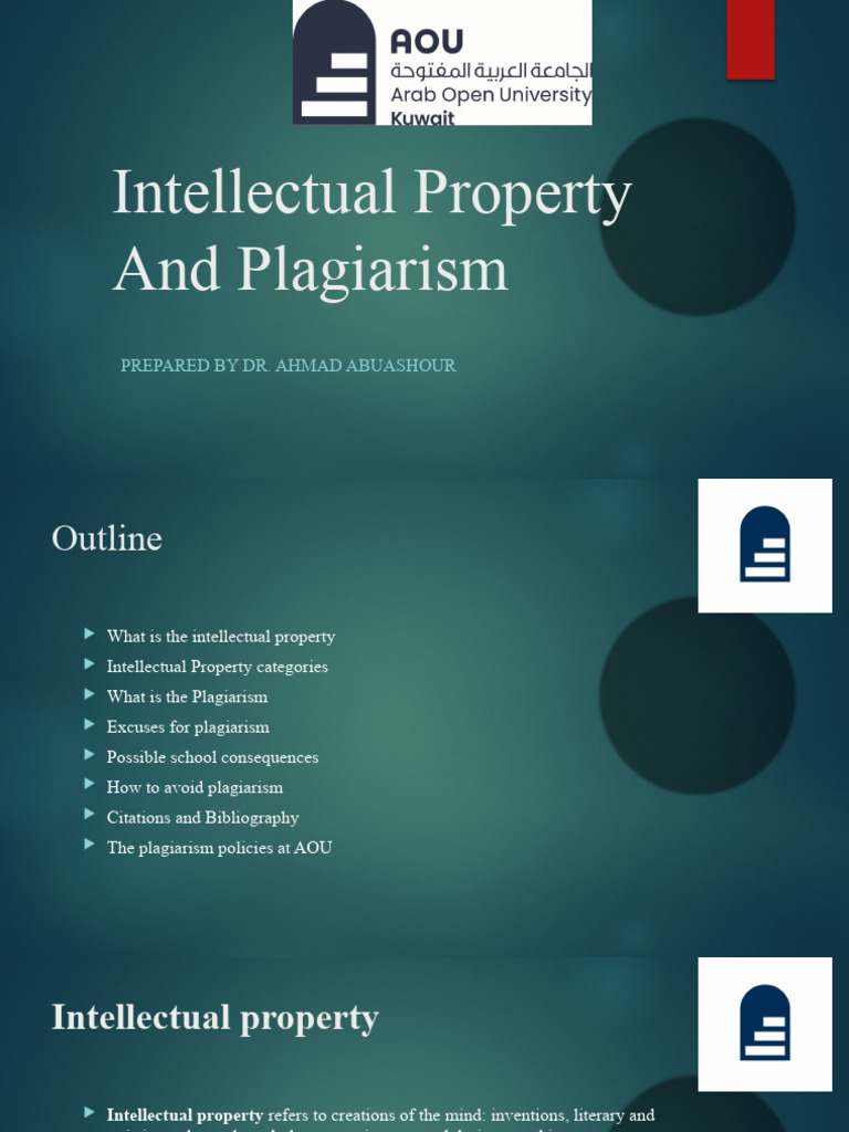 Intellectual Property and Plagiarism | PDF | Plagiarism | Intellectual Property