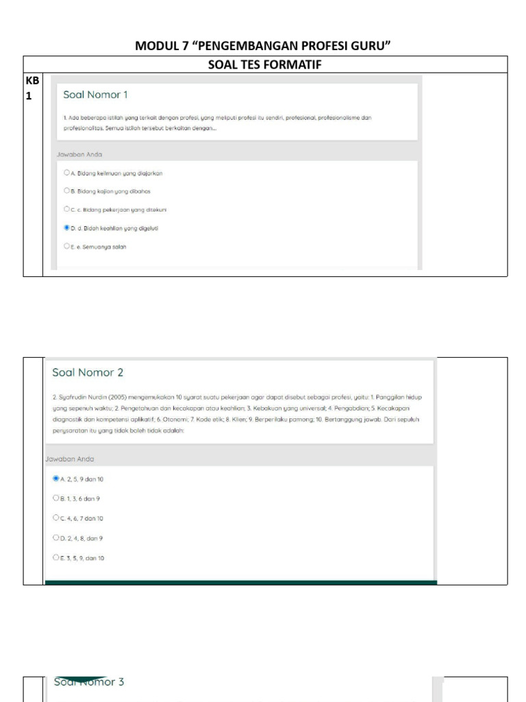 Modul Pengembangan Profesi Guru | PDF