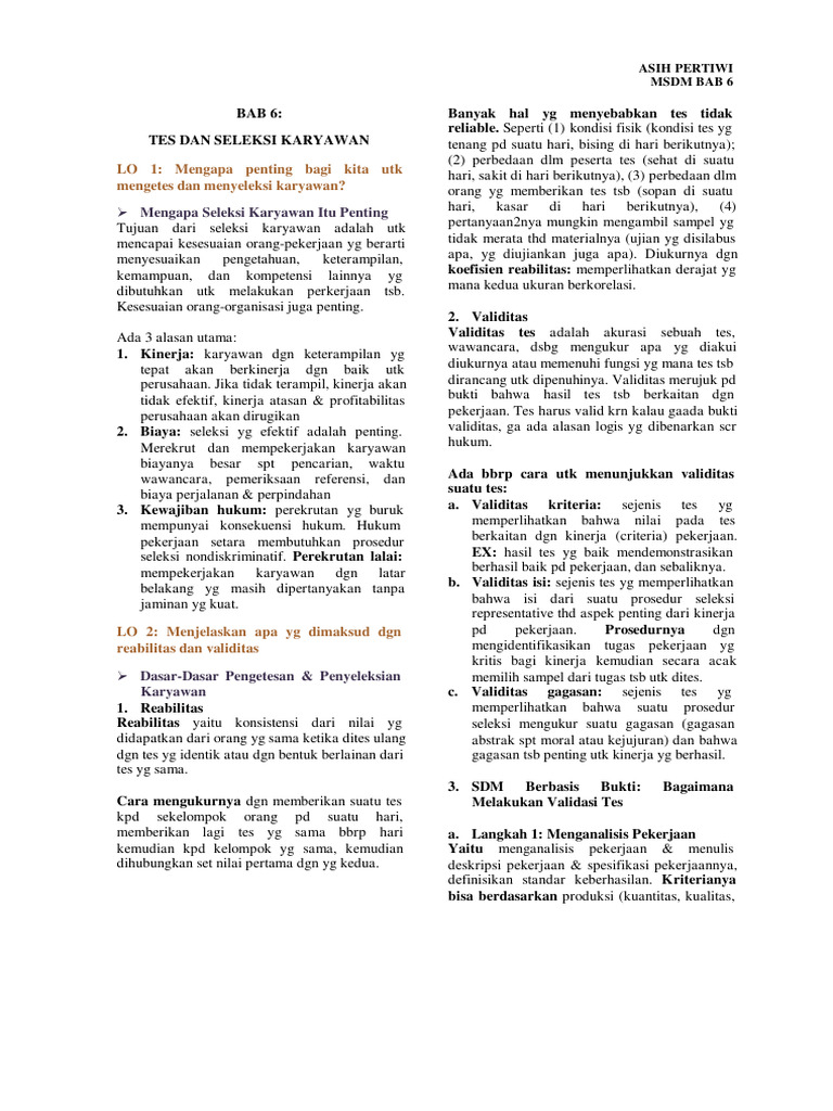 Manajemen SDM CH 6 - Compress | PDF | Karier & Perkembangan