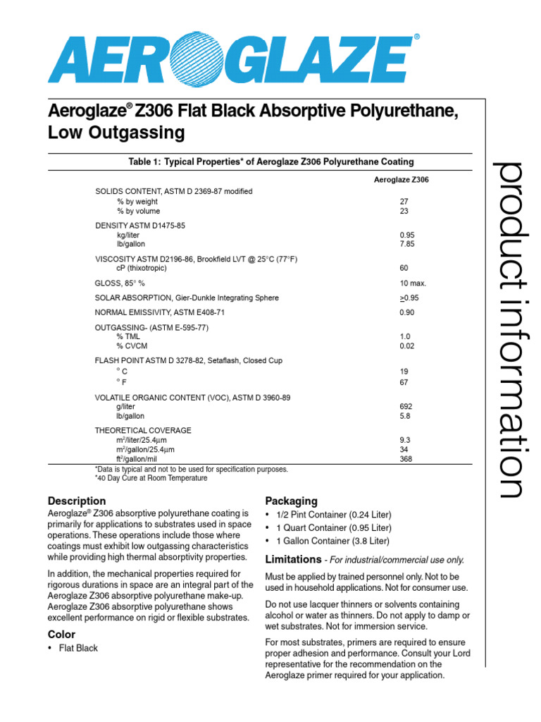 Aeroglaze z306 | PDF