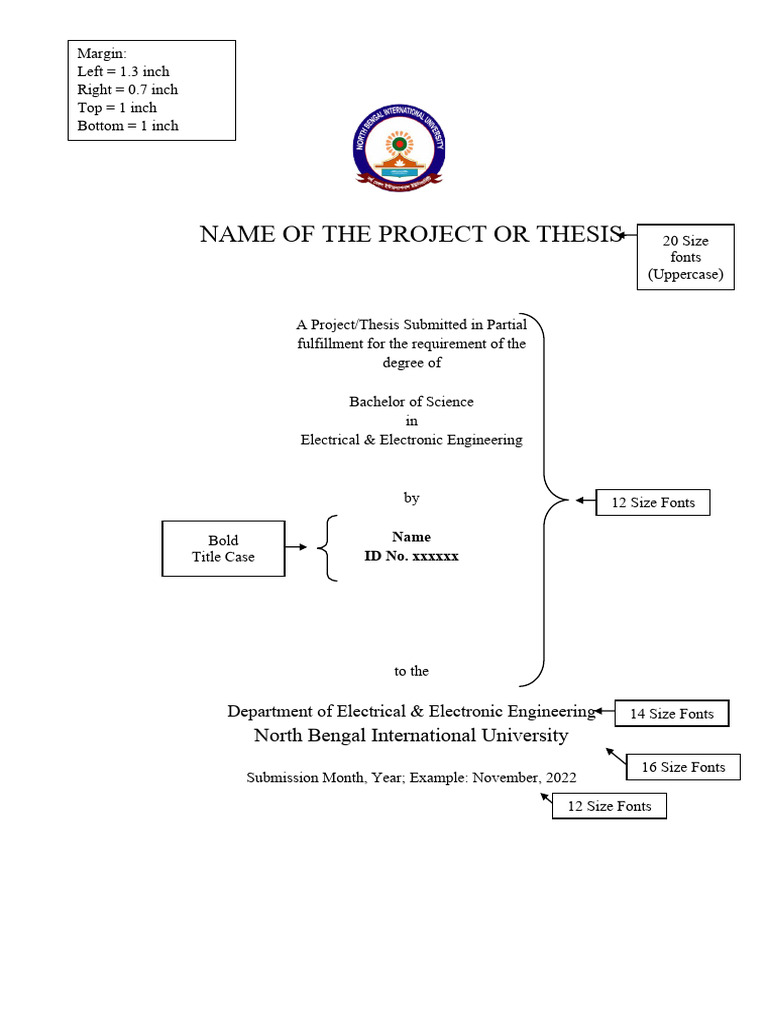 Electrical Engineering Thesis Guidelines | PDF | Thesis