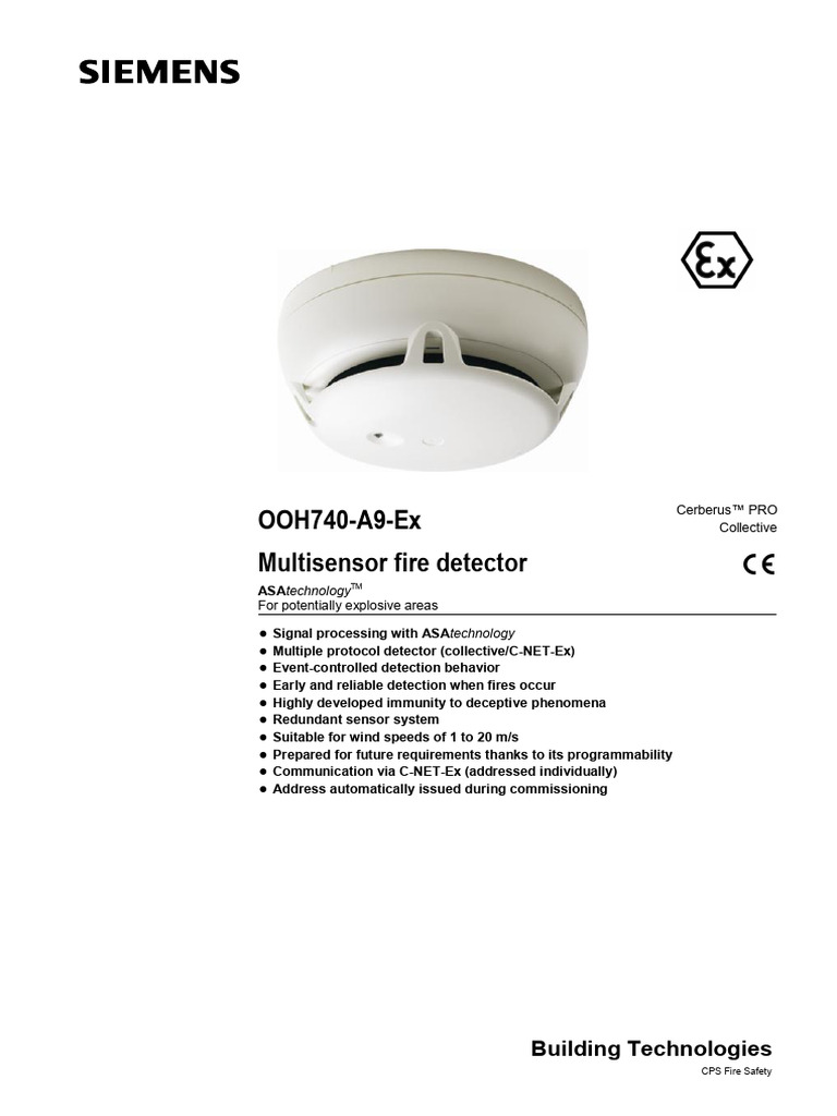 Ooh740 A9 Ex | PDF | Sensor | Smoke