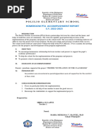 Accomplishment Report GPTA | PDF