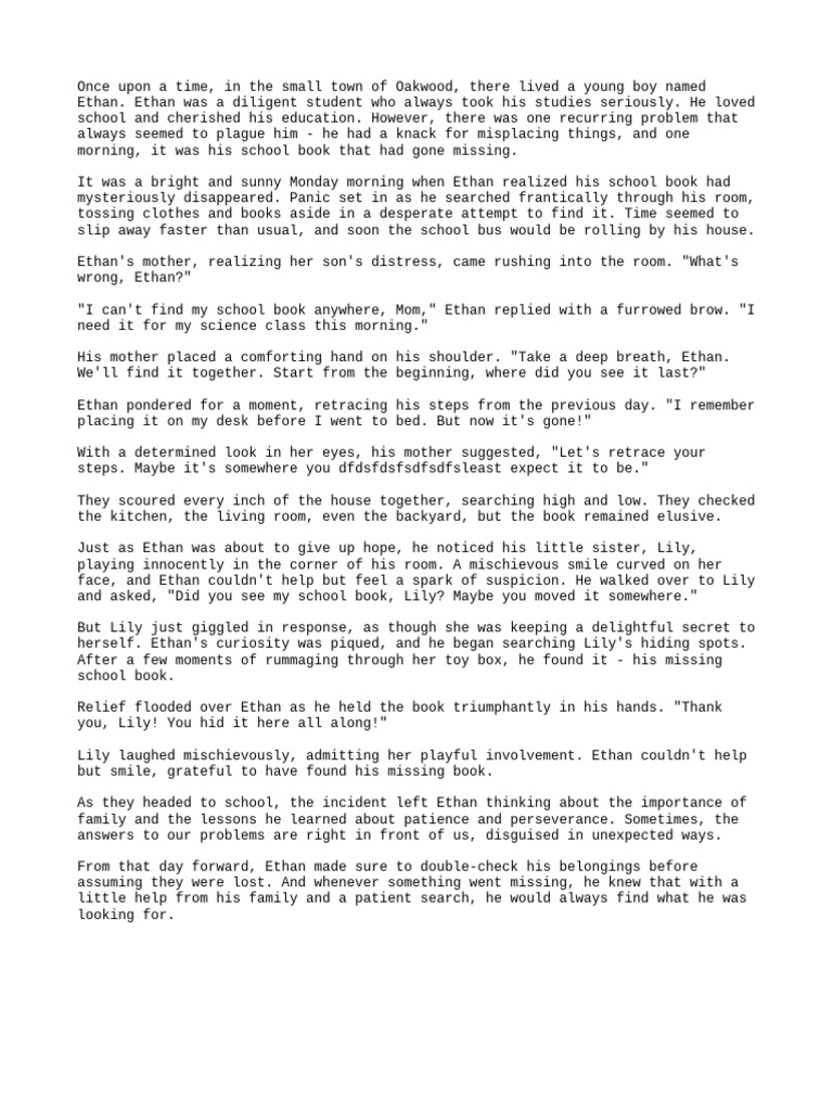 Ethan Lost Book | PDF