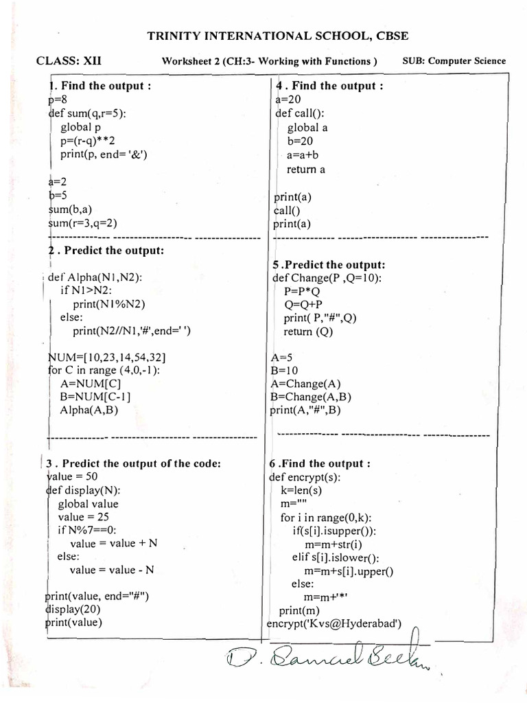 Worksheet 1 | PDF | Computing | Computer Programming