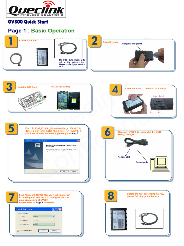 GV300 Quick Start | PDF | Network Architecture | Computer Engineering