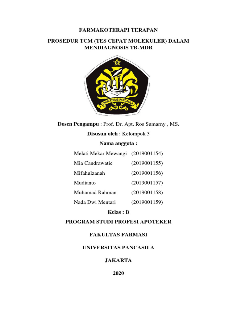 B-3 - Prosedur TCM (Tes Cepat Molekuler) Dalam Mendiagnosis TB-MDR ...