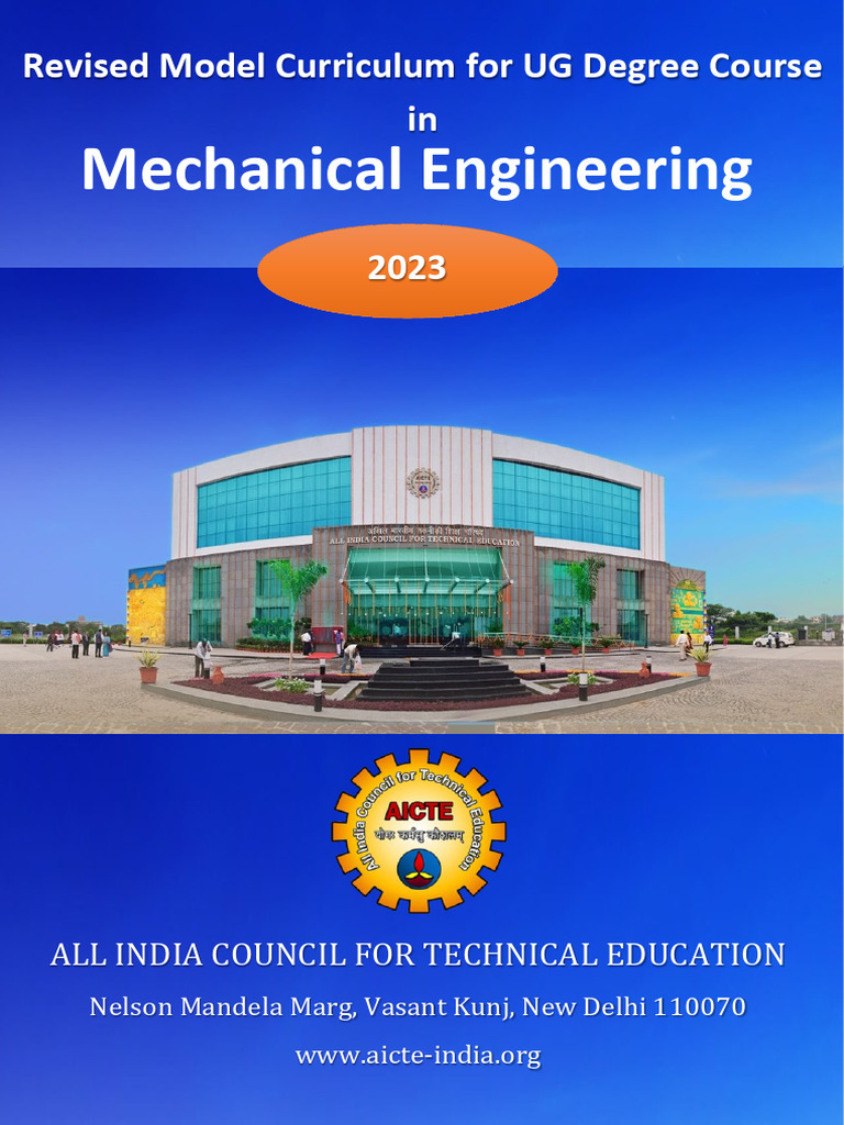 Final Mechanical Engg AICTE 2023 | PDF | Engineering | Mechanical Engineering