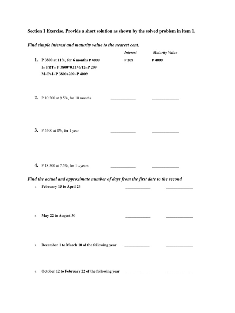 PS 1 | PDF | Interest | Interest Rates