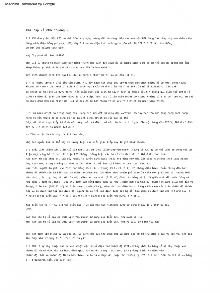 Homework Chapter 3 | PDF