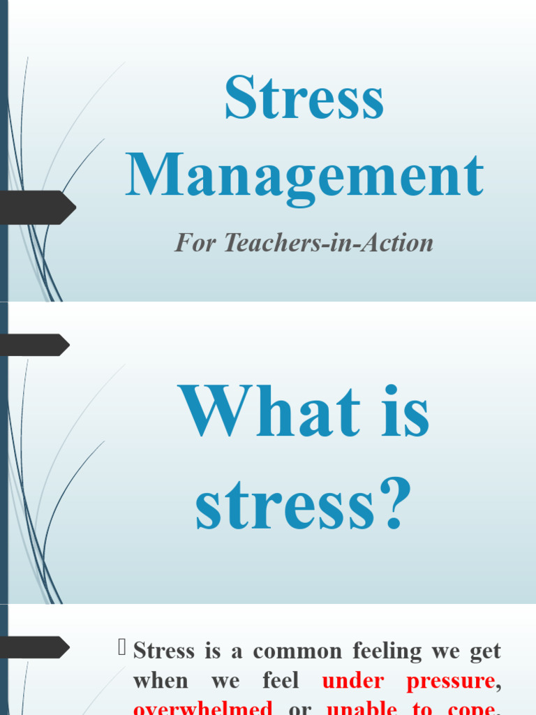 Stress Management | PDF