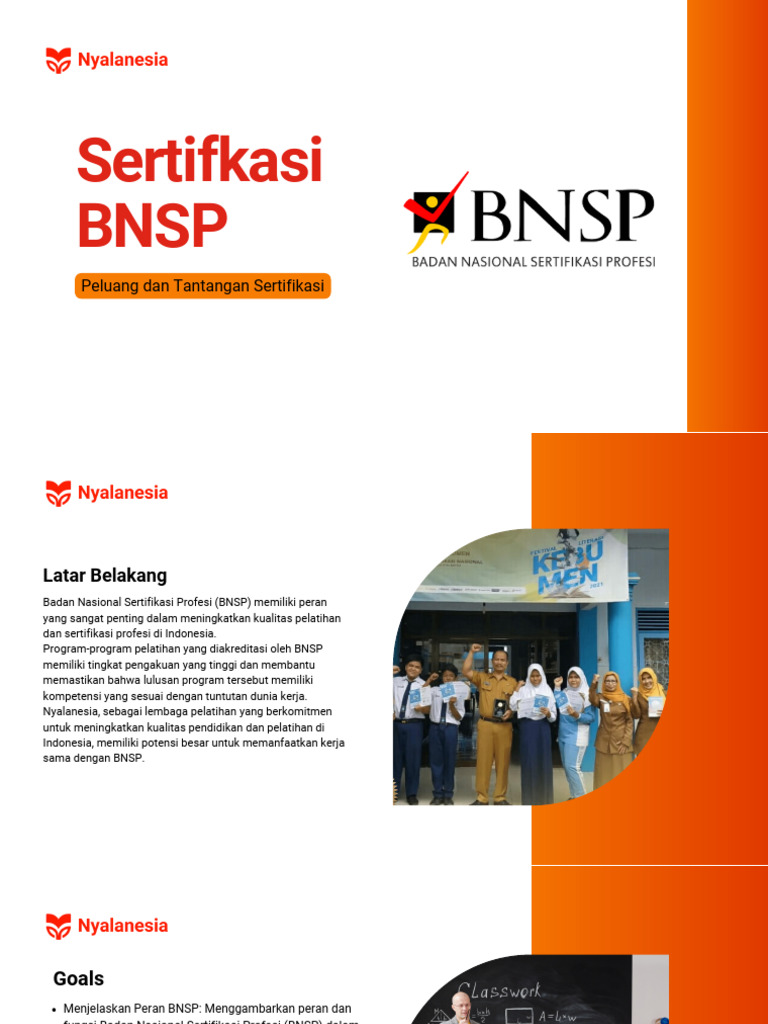 Sertifikasi BNSP | PDF | Karier & Perkembangan | Pengelolaan Keuangan ...