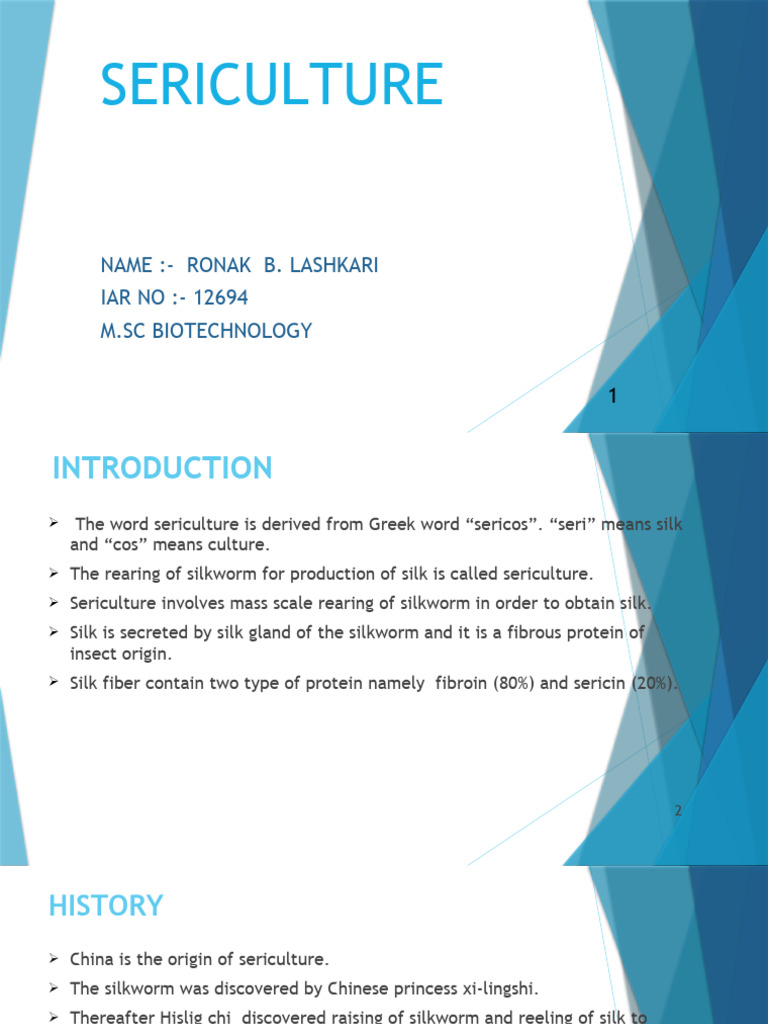 Sericulture @ | PDF | Silk | Pupa