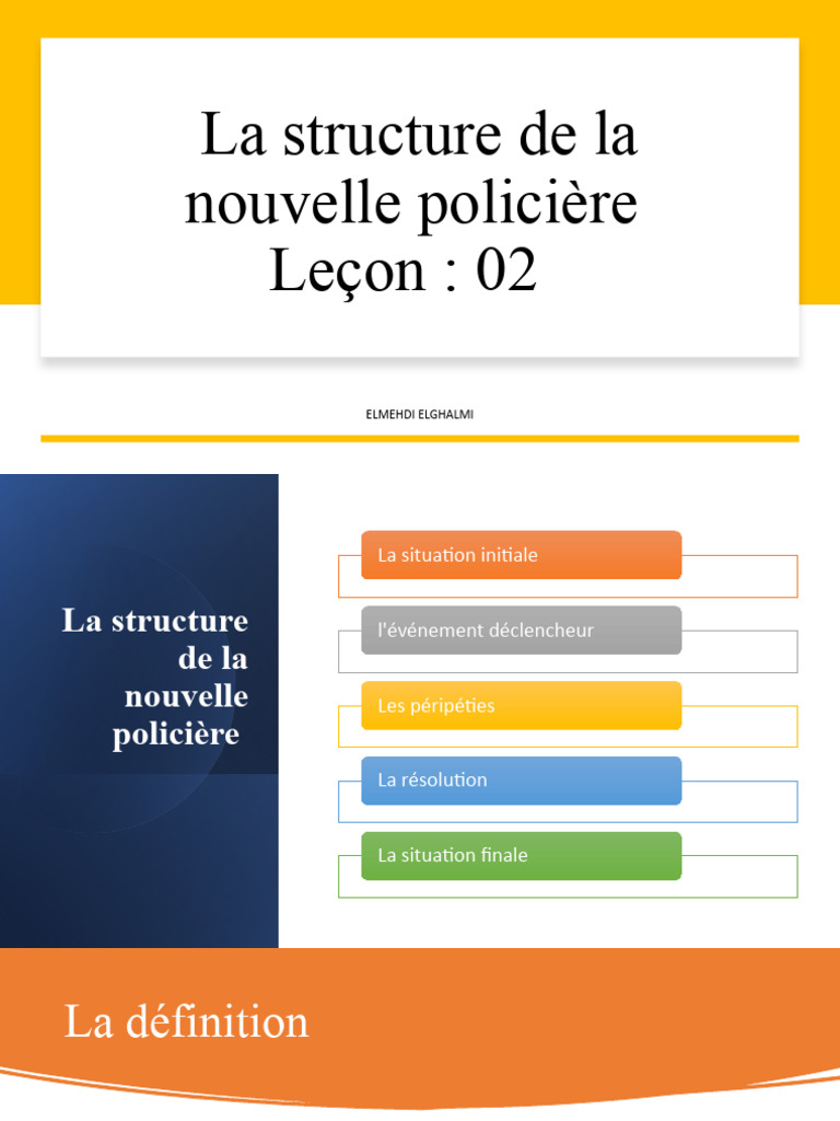 La Structure de La Nouvelle Policière 02 | PDF
