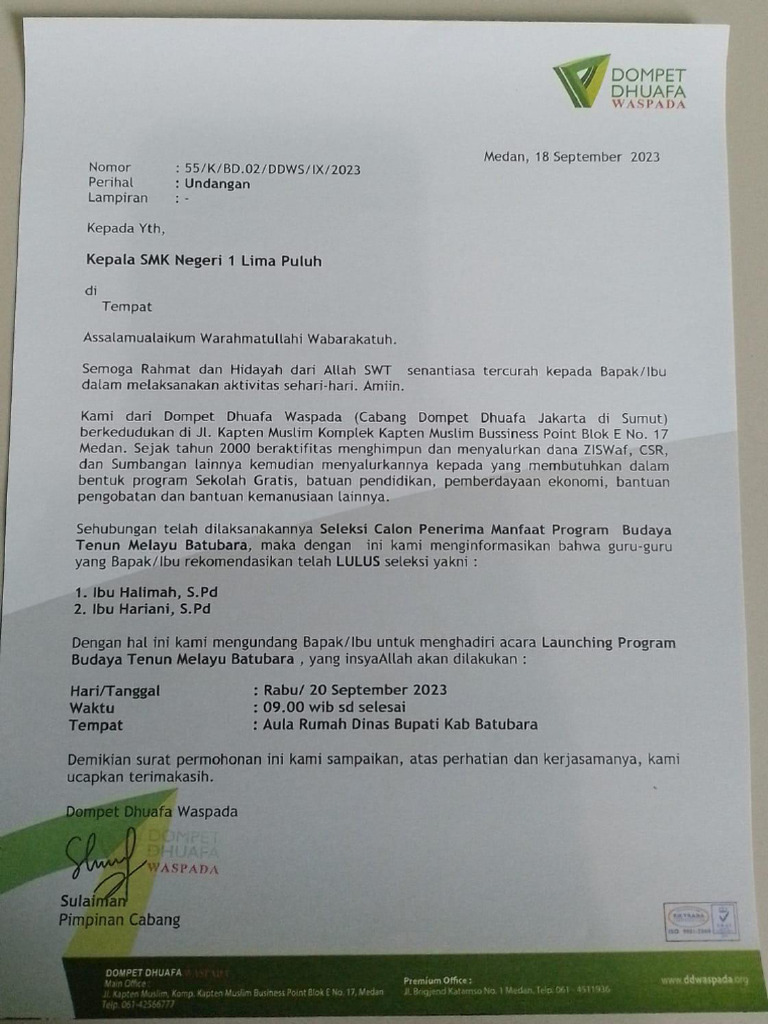 SMK N 1 Lima Puluh | PDF