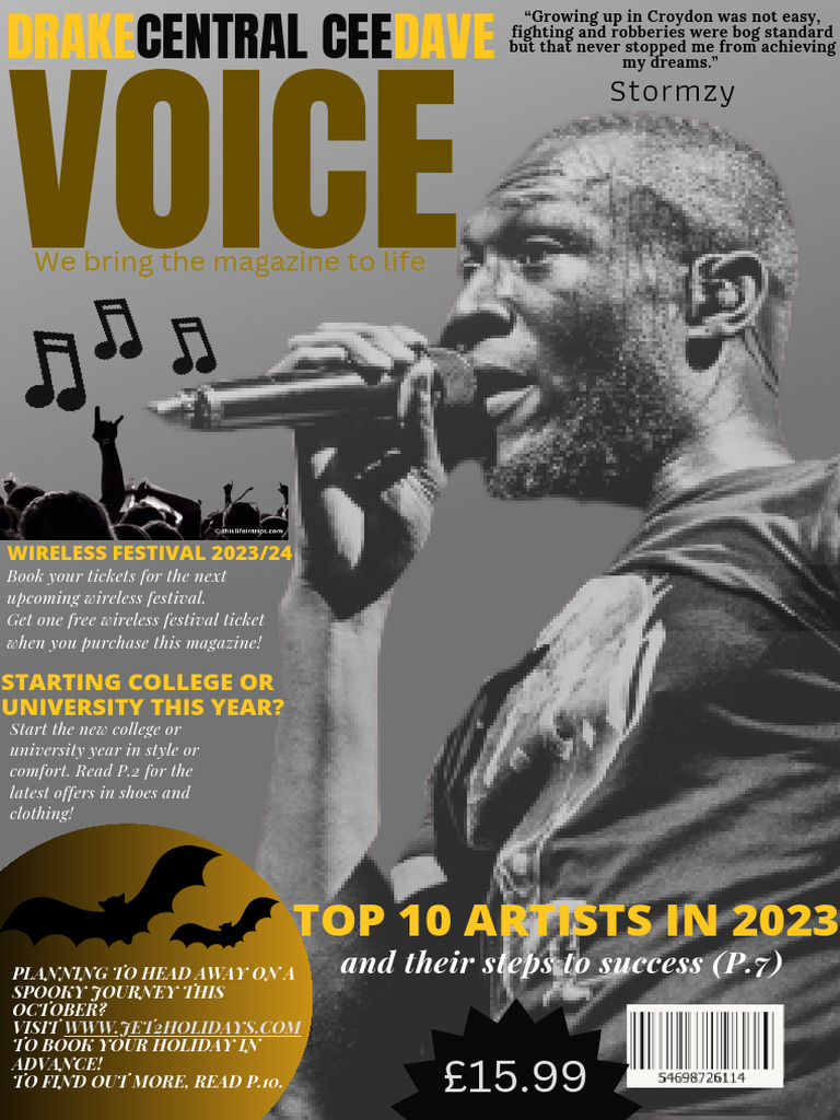 Gray Yellow Modern Business Magazine Cover | PDF