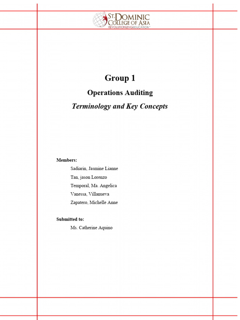 Consolidated Report | PDF | Audit | Internal Audit