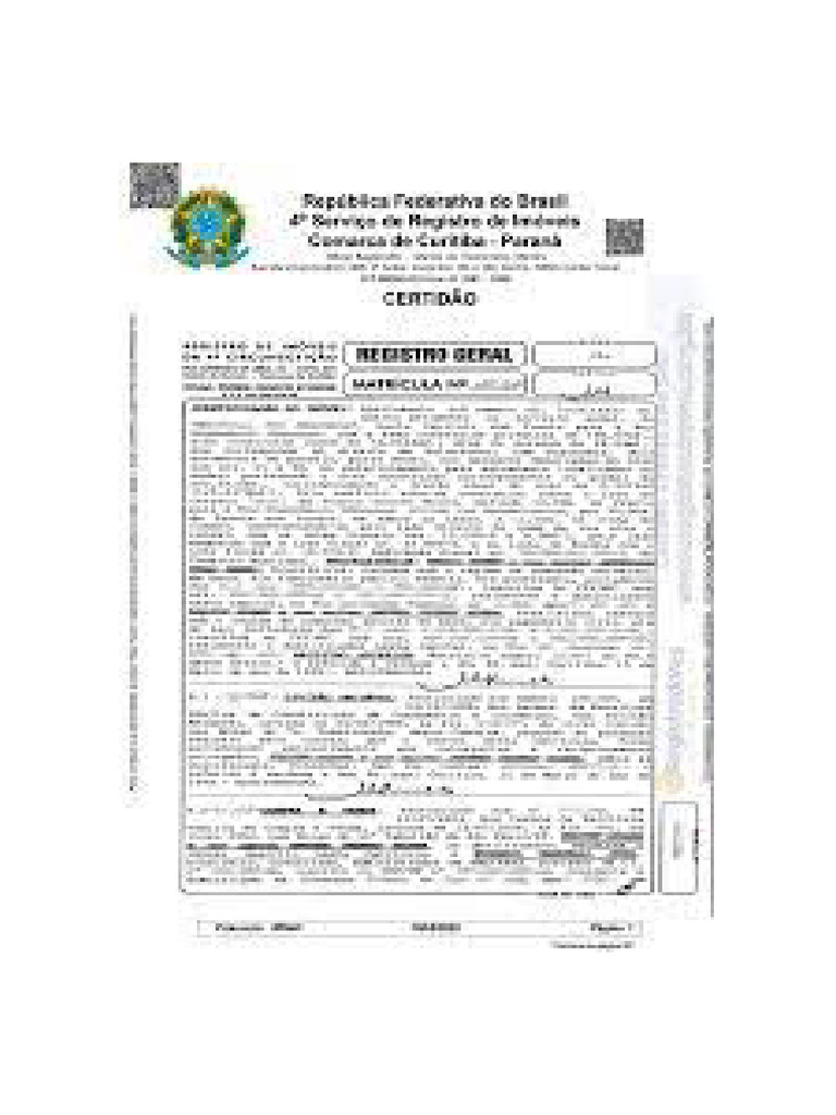 Matrícula Imóvel 2 | PDF