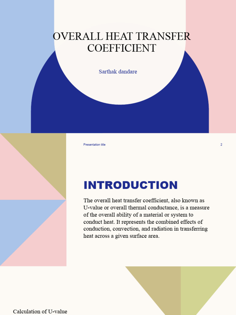 Understanding Overall Heat Transfer Coefficient | PDF | Heat Transfer ...