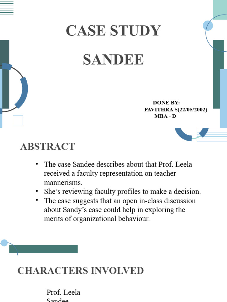 Sandee Case Study | Download Free PDF | Institution | Behavior