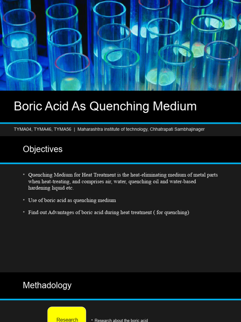 Boric Acid As Quenching Medium | PDF