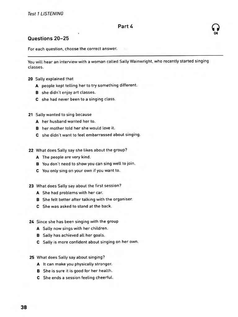 Session 1 - Listening HW | PDF