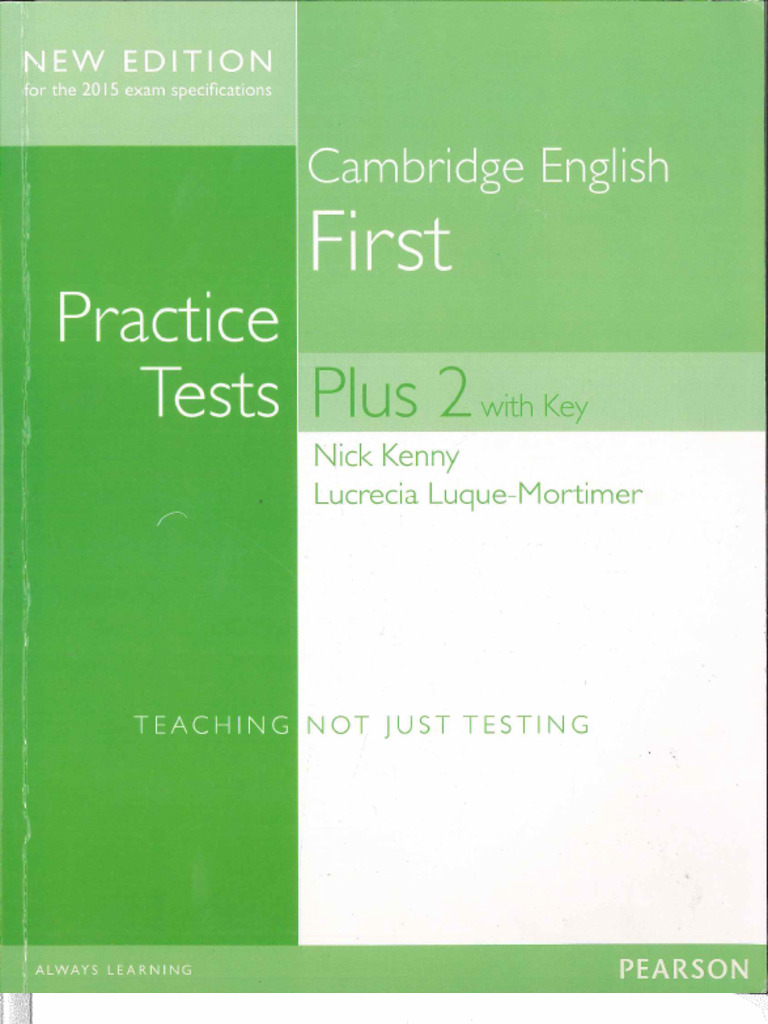 Cambridge English First Practice Test Plus 2 | PDF
