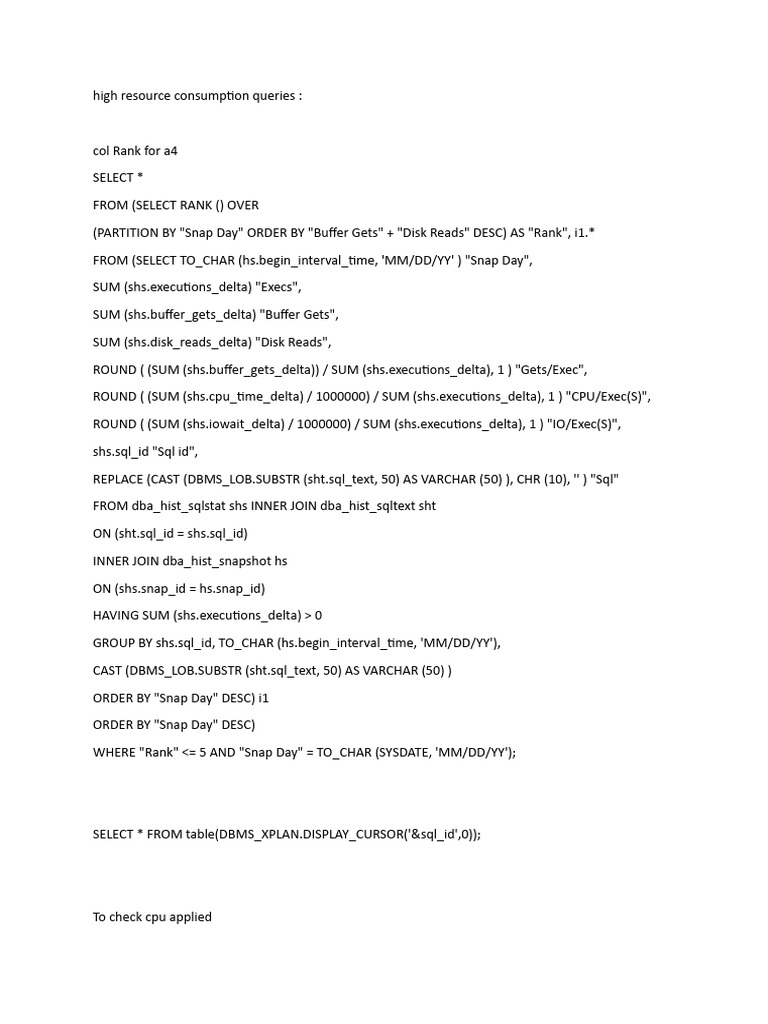 DB Scripts1 | PDF | Data Management | Computer Science