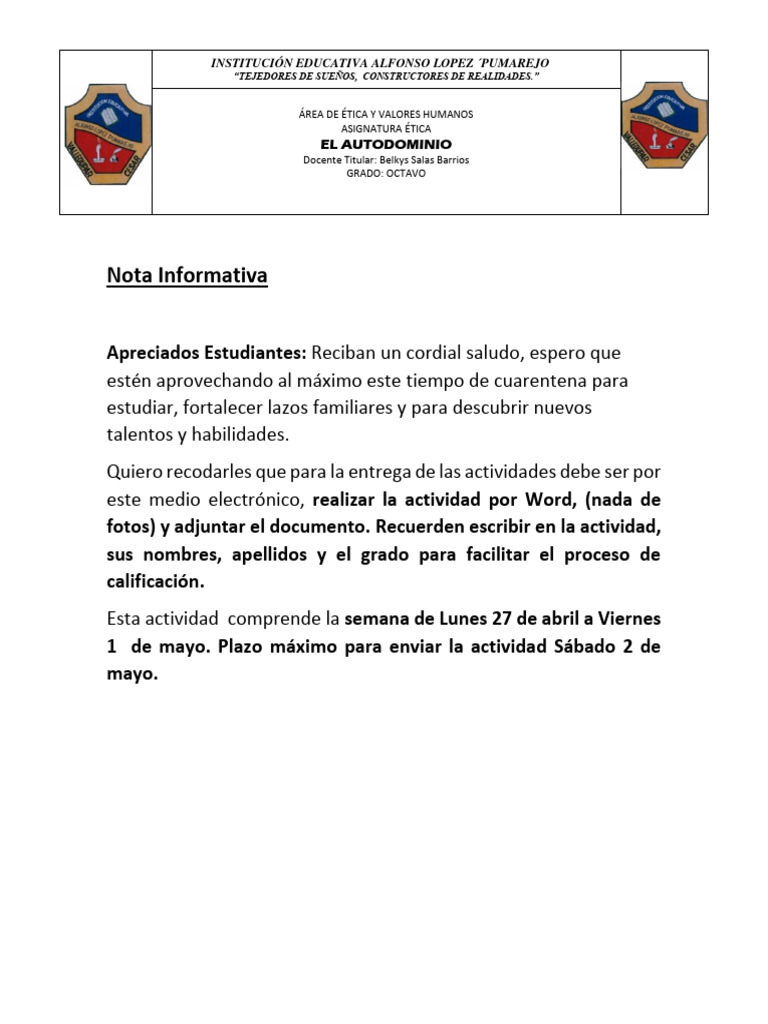 Actividad 2 - 8 | PDF | Las emociones