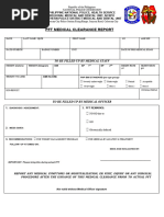 PFT Medical Evaluation Form 1 | PDF | Menstruation | Miscarriage