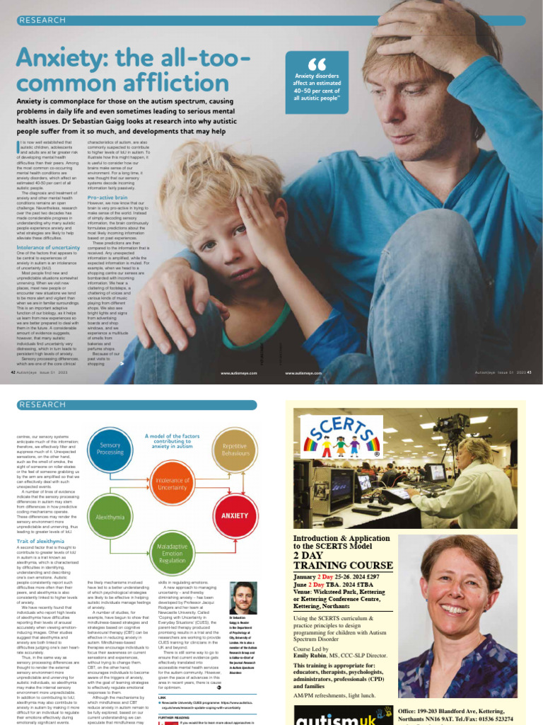 Anxiety: The All-Too-Common Affliction | PDF | Autism Spectrum | Mental ...