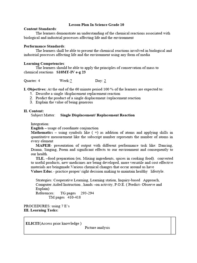 DLL-week 7 Day 2 | Download Free PDF | Learning | Chemistry