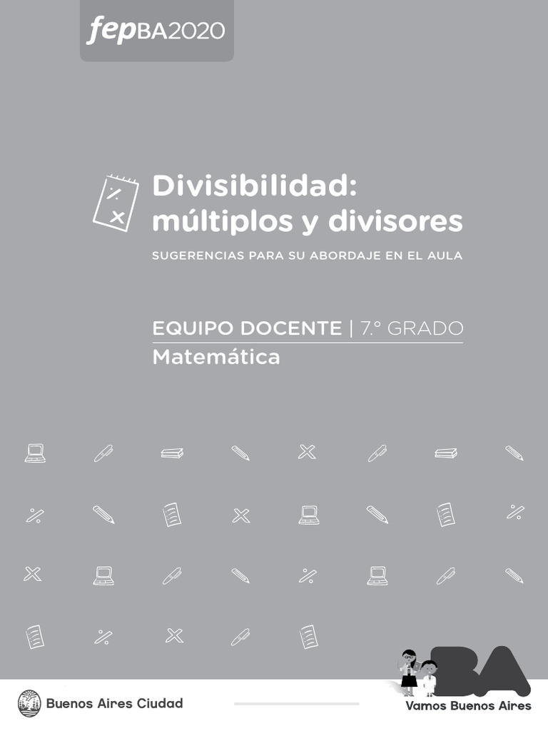 Secuencia Matemáticas Divisibilidad | PDF | División (Matemáticas ...