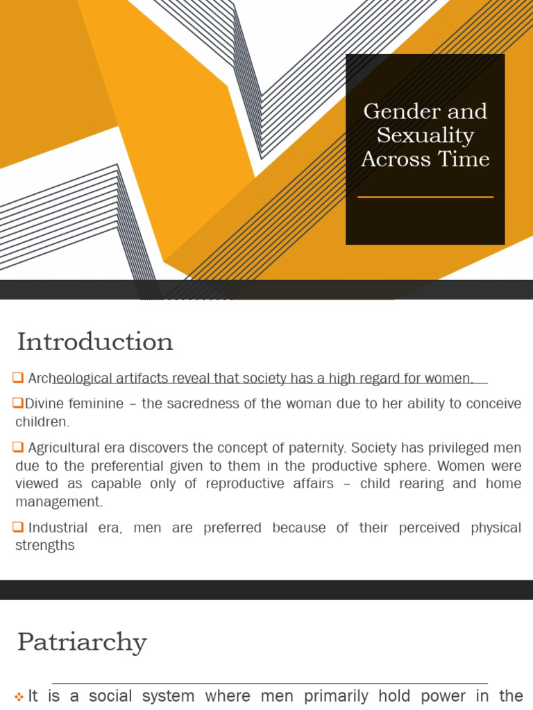 Gender and Sexuality Across Time | PDF | Patriarchy | Woman
