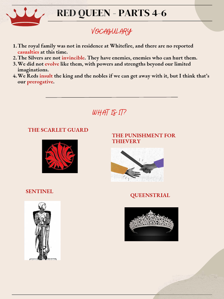 Red Queen CH 4-6 | PDF