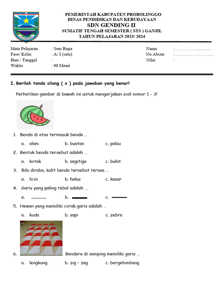 Unsur Seni Rupa: Garis dan Bentuk | PDF