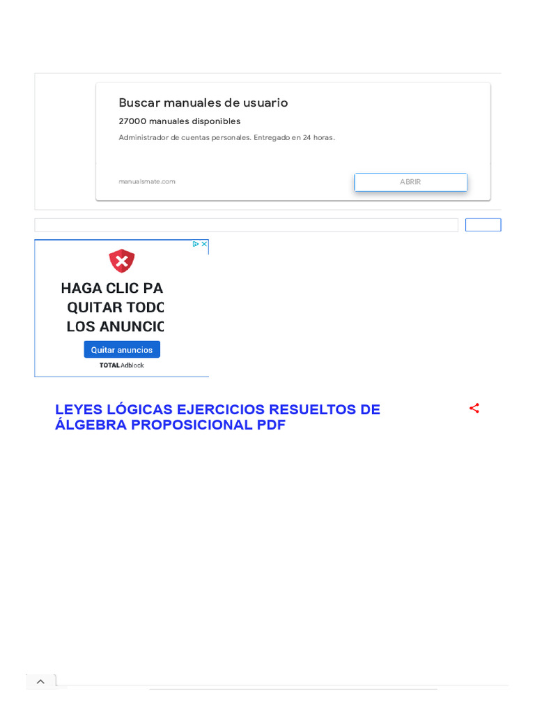 Resumen Lógica | Descargar gratis PDF | Lógica matemática | Lógica
