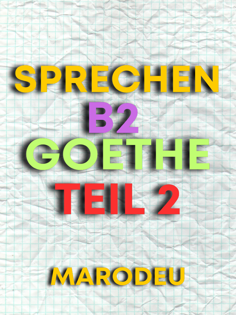 Sprechen b2 Teil 2 | PDF
