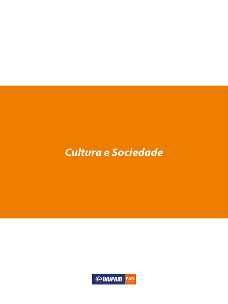 Apostila de Cultura e Sociedade-2018 (Versão Final EAD) - 1 | PDF | Humano | Sociedade