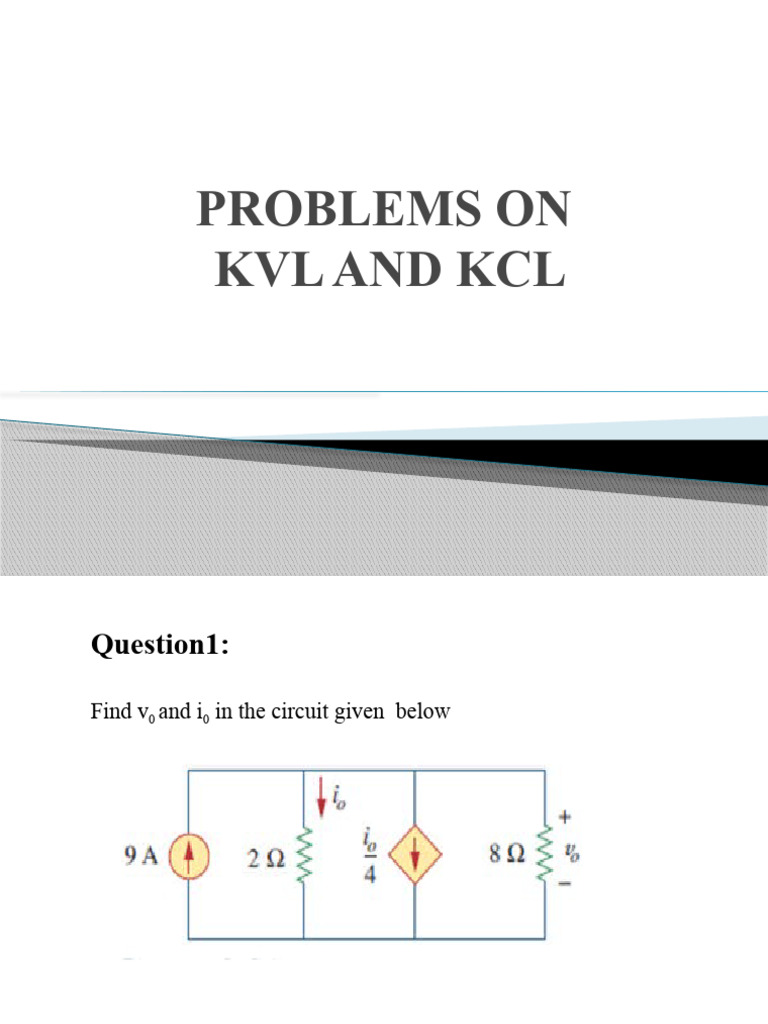 Tut-2-KVL and KCL | PDF | Science & Mathematics
