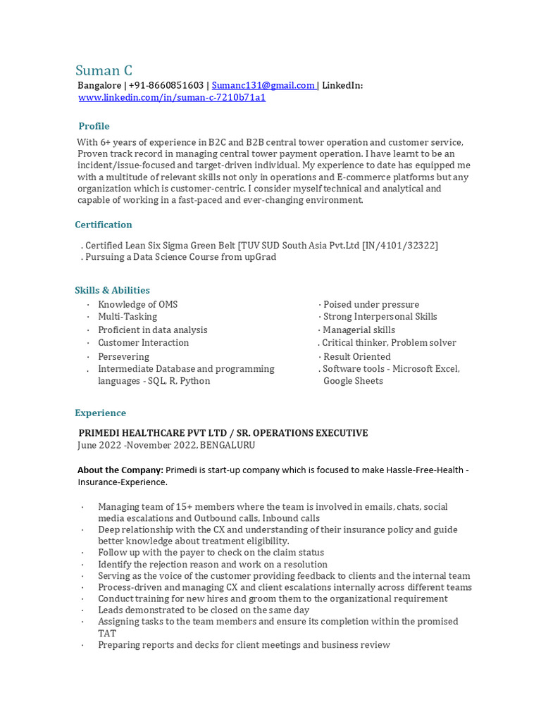 Resumes Um Anc | PDF | Sales | Marketing