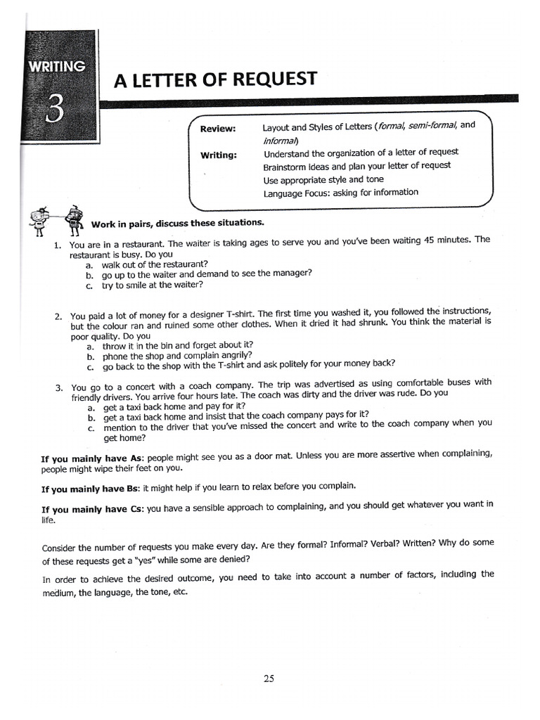 Letter of Request Vstep | PDF