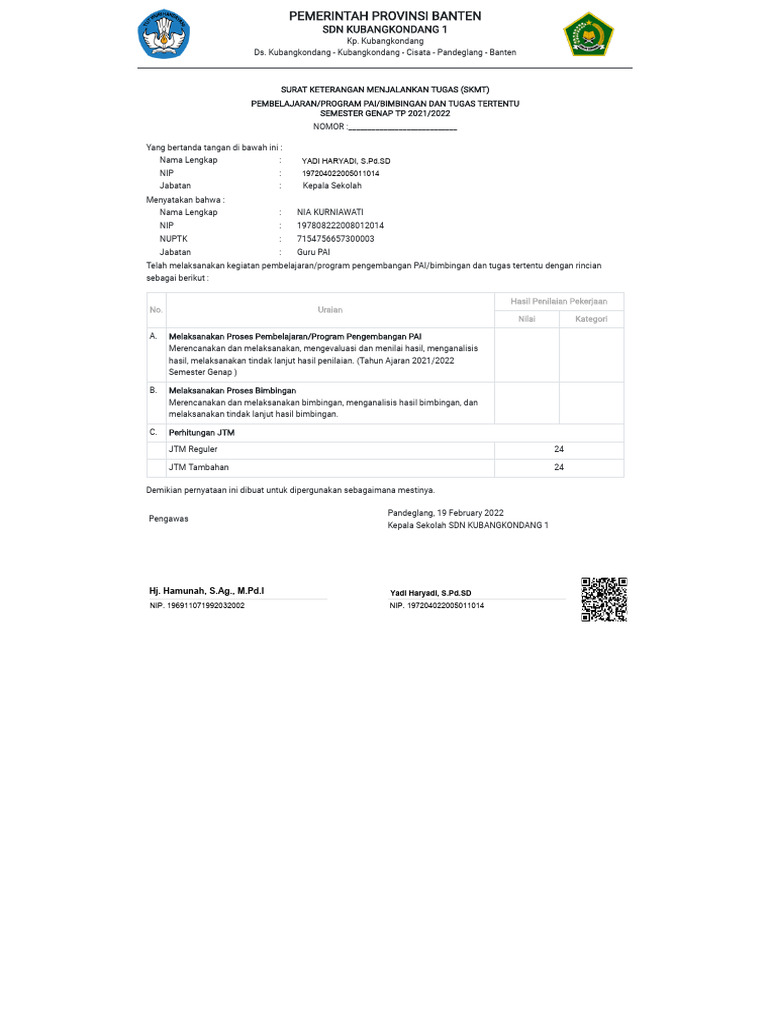 SKMT 0509650 - Ba - Pai.36.01 - L-Genap - 2021-2022 | PDF