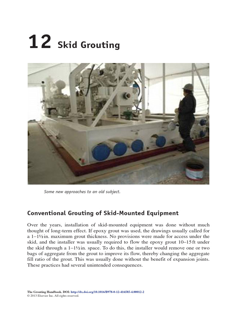 Coek - Info Skid-Grouting | PDF | Concrete | Epoxy
