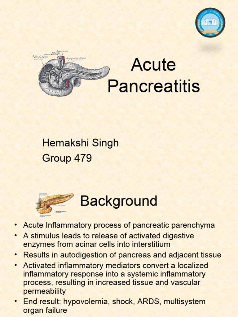 Acute Pancreatitis, Hemakshi | PDF | Pancreas | Medicine