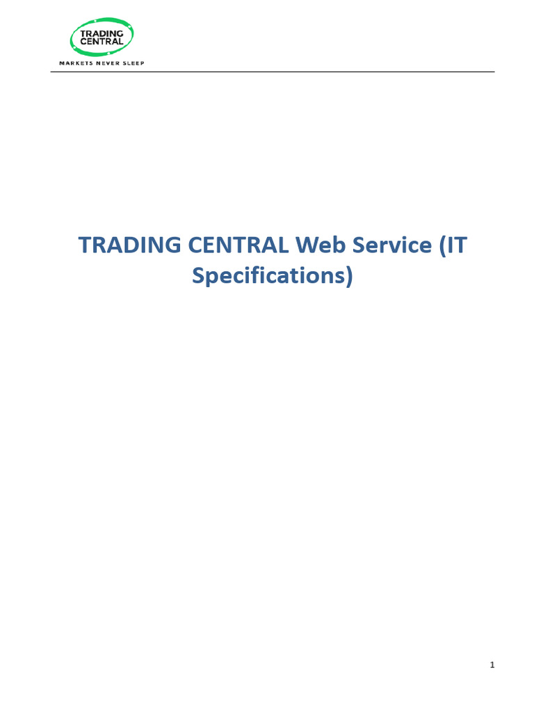 Trading Central Web Services | PDF | World Wide Web | Internet & Web