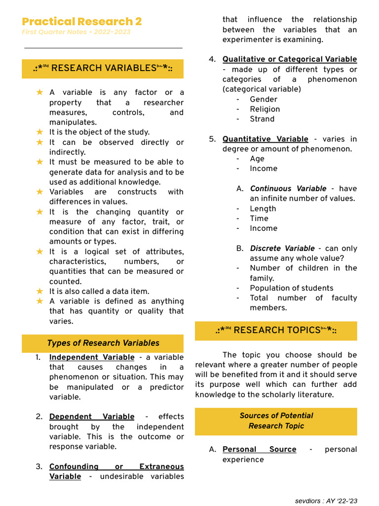 PR2 - First Quarter Notes | PDF | Quantity | Dependent And Independent ...