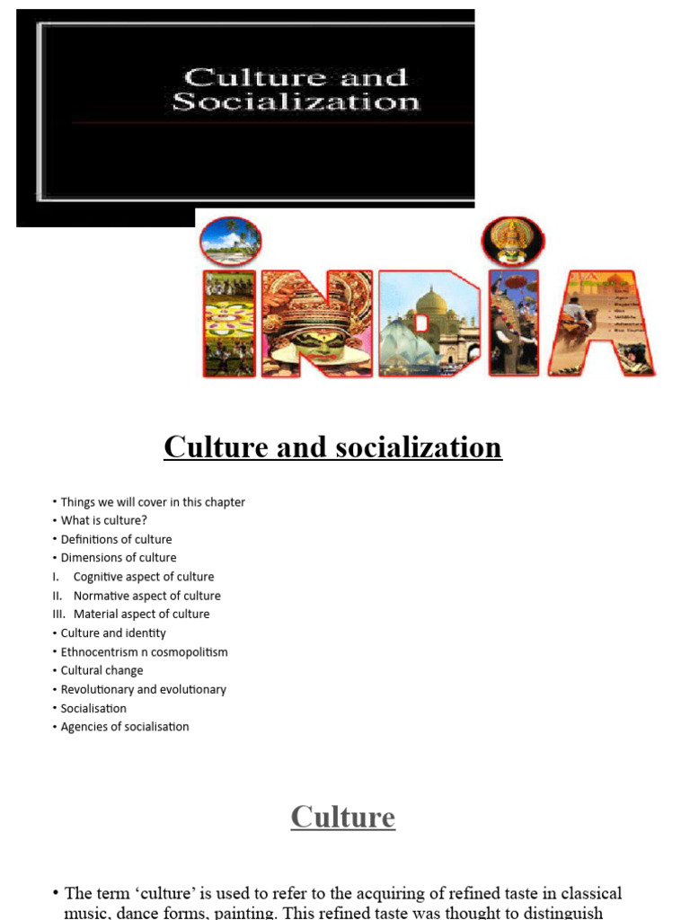 Culture and Socialisation | PDF | Socialization | Identity (Social Science)